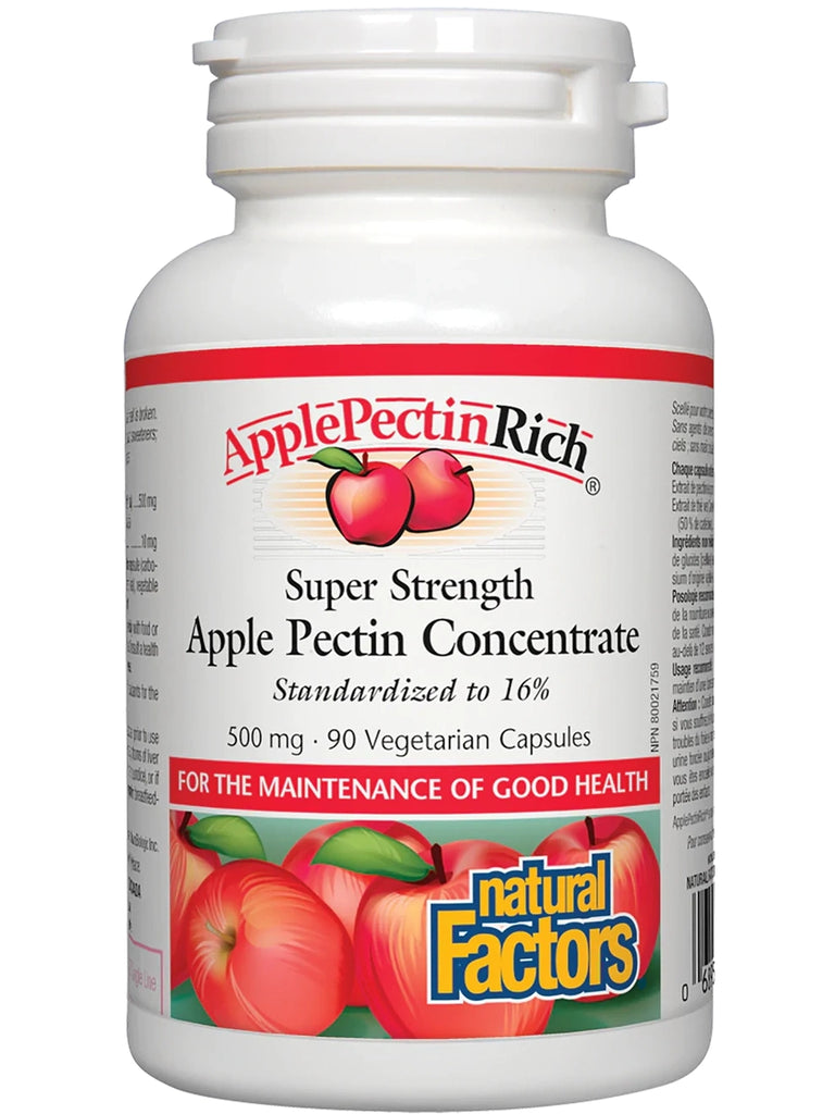 Super Strength Apple Pectin Concentrate 500 mg - 90 vegicaps